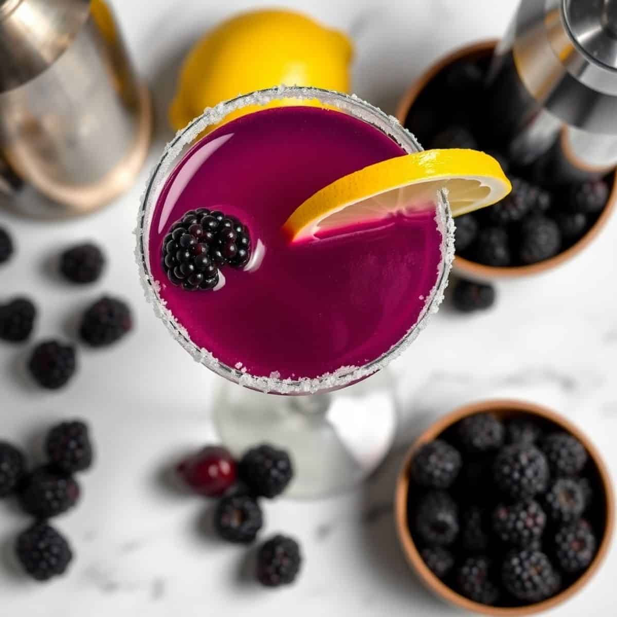 Blackberry Lemon Drop Martini (Easy & Stunning Cocktail ...