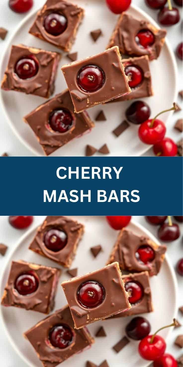CHERRY MASH BARS - Forfoodiefriends