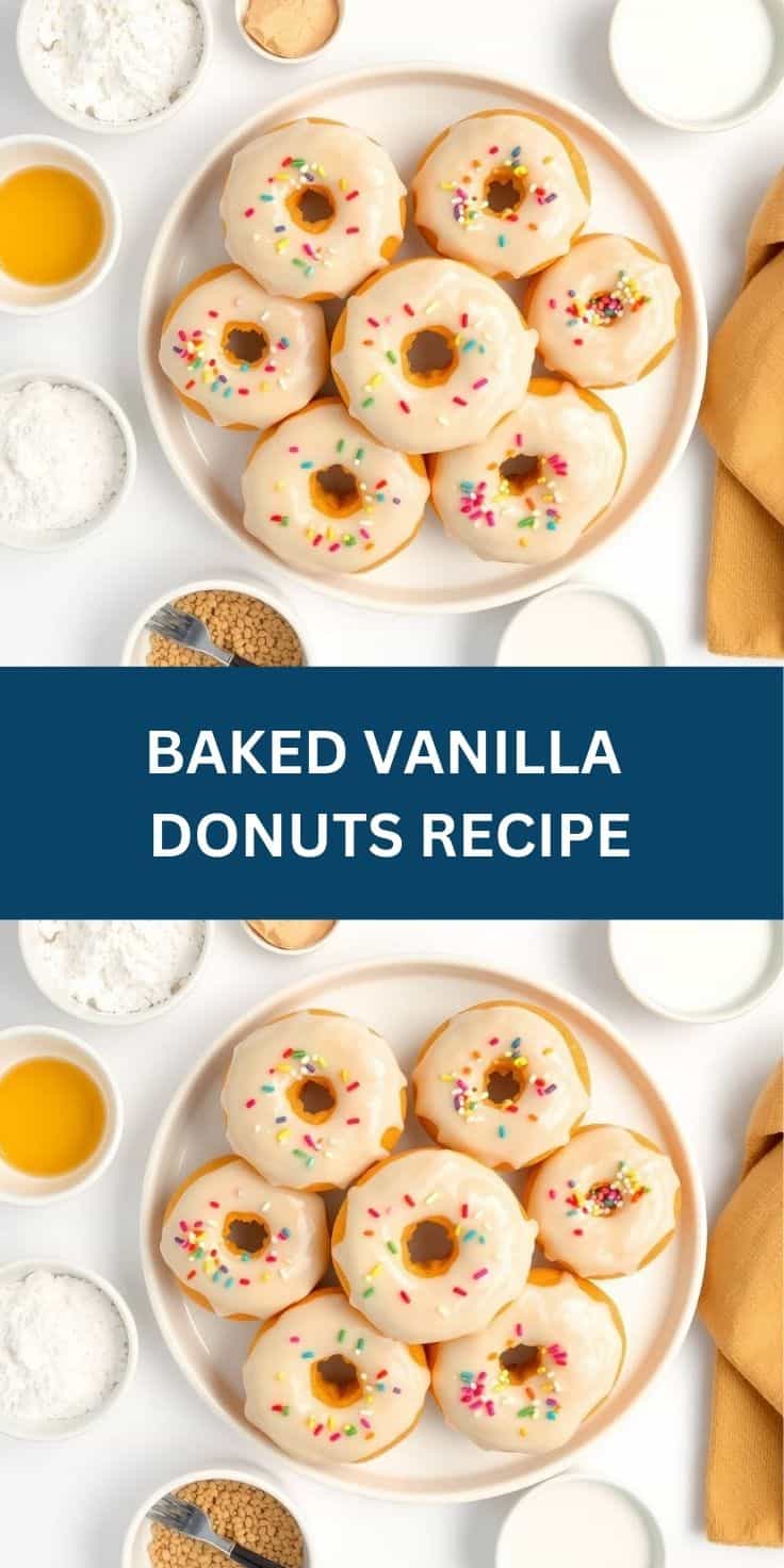 BAKED VANILLA DONUTS RECIPE - Forfoodiefriends